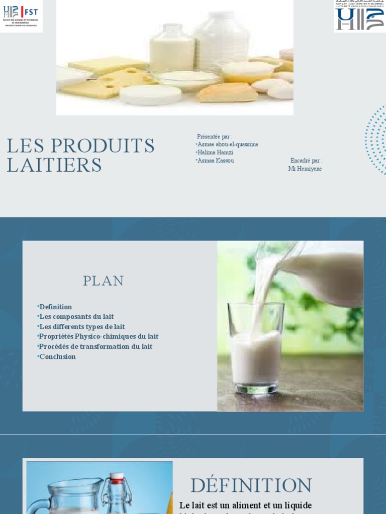 Produit Laitier | PDF | Yaourt | Lait