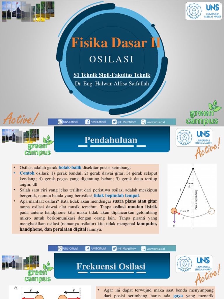 Dasar Osilasi dan Frekuensi Fisika | PDF