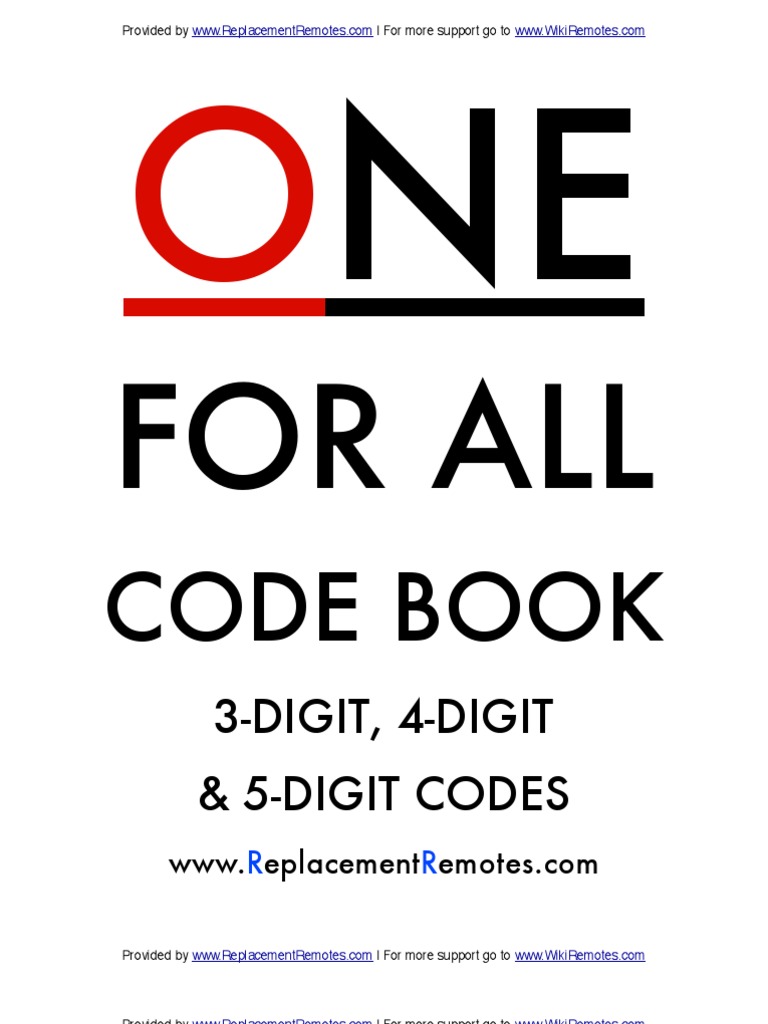 One For All Codes | PDF