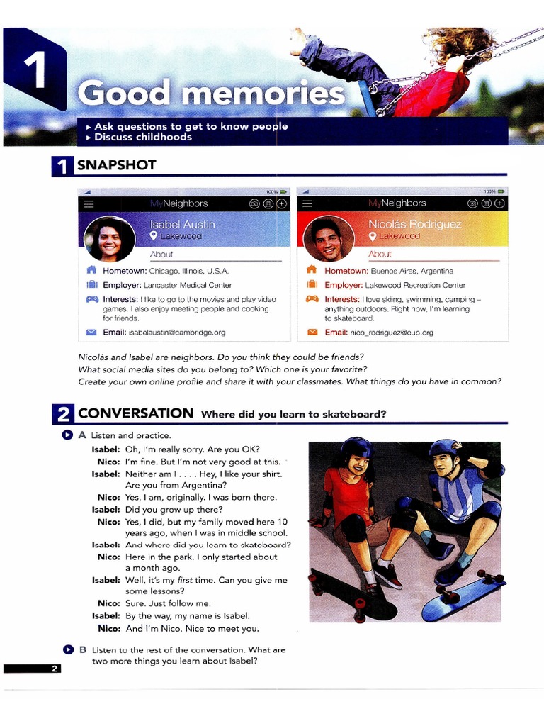 Interchange - 5th - Edition-Level-2-SB-Cap 1 | PDF