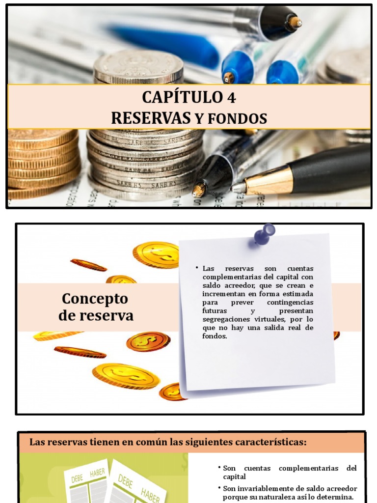 Cap 4 Reservas y Fondos | PDF | Contabilidad | Business