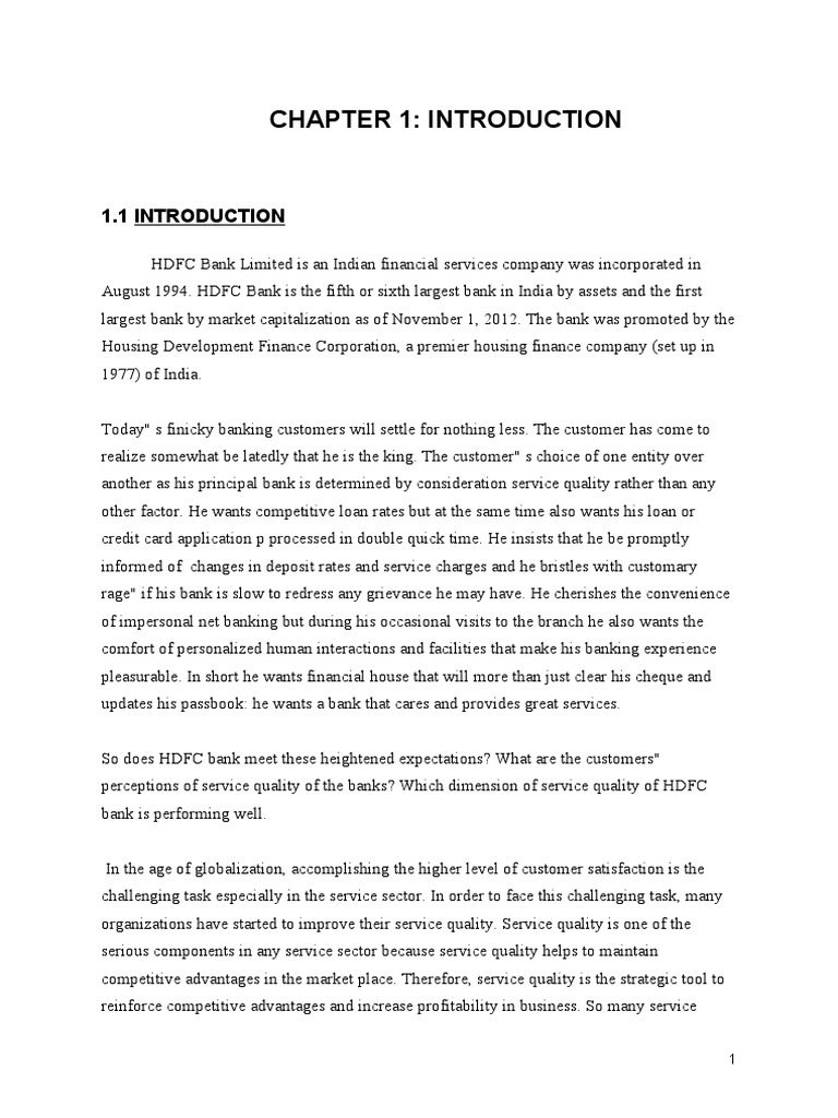 Customer Satisfaction HDFC Bank | PDF | Banks & Banking | Online Banking