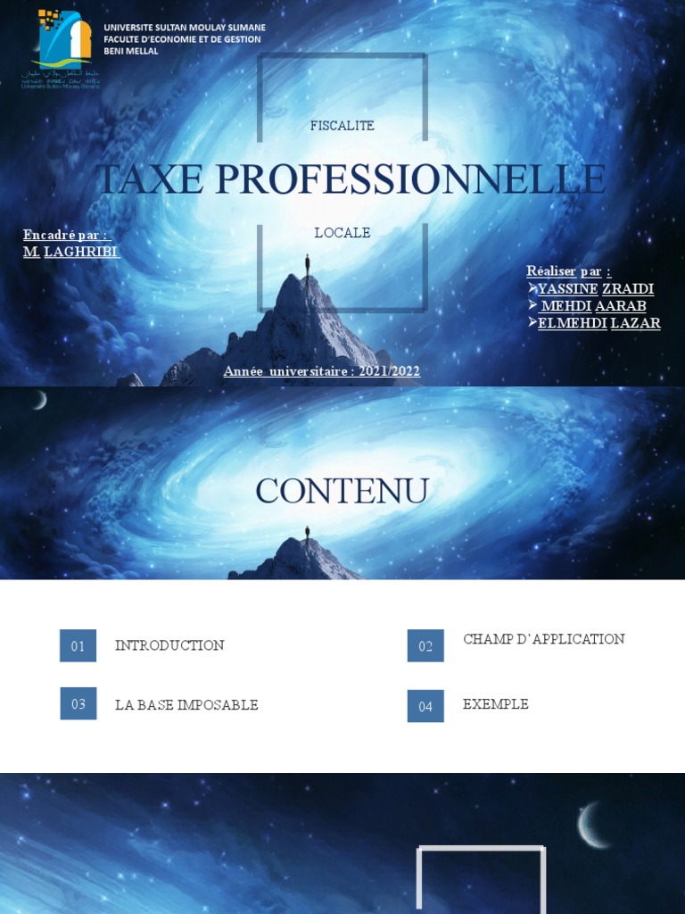 Taxe Professionnelle | PDF | Paiements | Financement du gouvernement