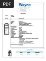Ficha Tecnica Dispensador Wayne Helix 1000 Alta Entrega | PDF