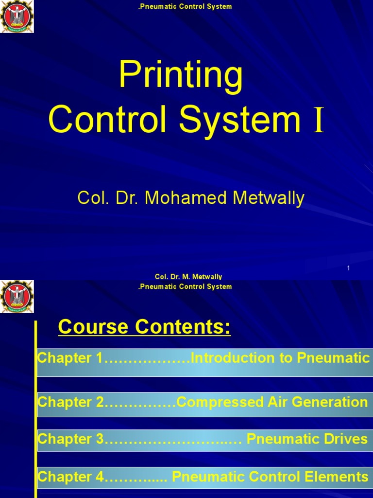Pneumatic Control System I | PDF
