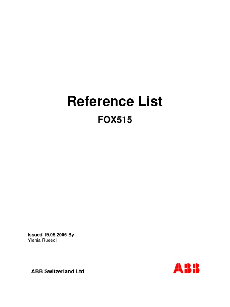 FOX515 Reference List | PDF | Electrical Grid | Electricity