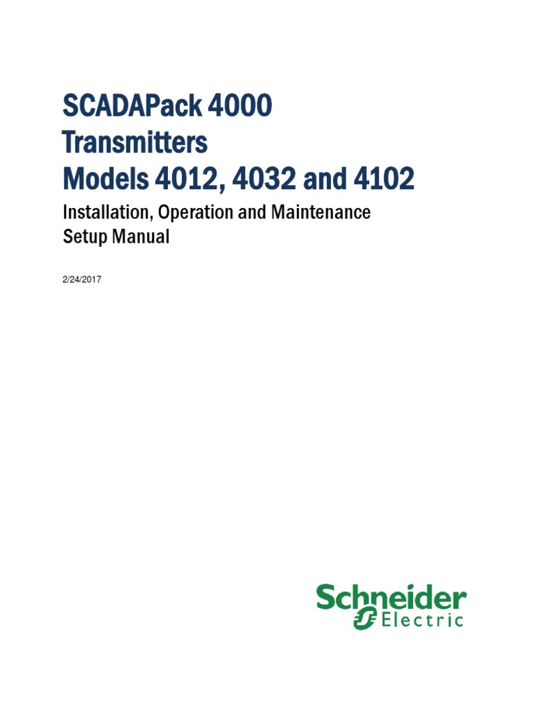 SCADAPack 4000 Series Transmitters | PDF | Electrical Connector | Trademark