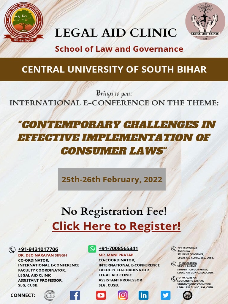 School of Law and Governance: Legal Aid Clinic | PDF | Law School ...