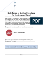 ROM Exercises For Hand and Wrist Patient Handout | PDF | Hand | Thumb