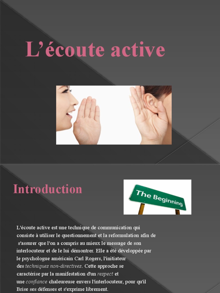 L'Écoute Active | PDF