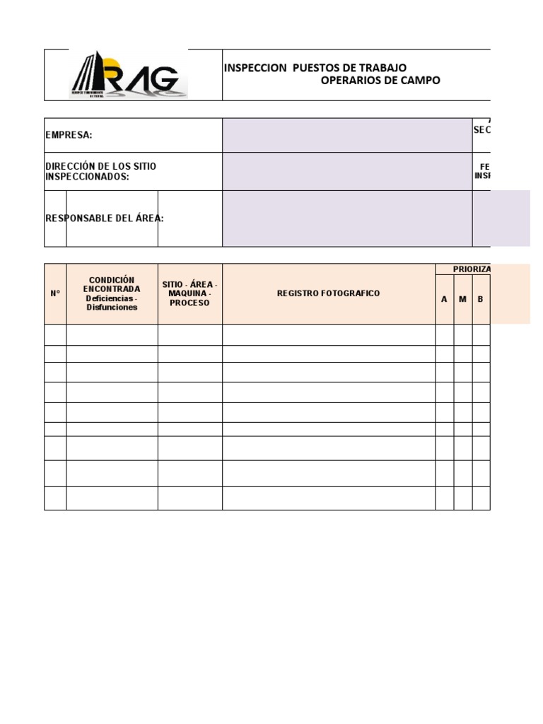 Formato de Inspeccion Final (Informe) | PDF