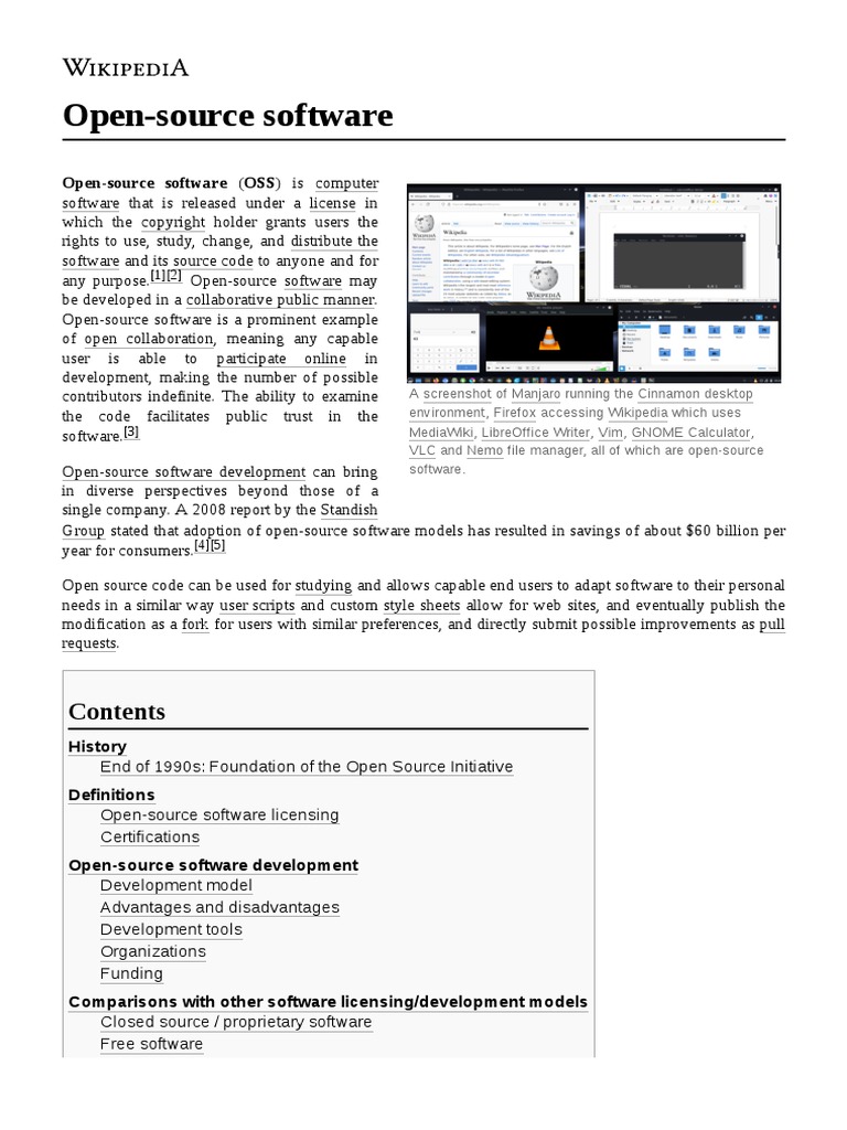 Open-Source Software (OSS) Is Computer | PDF | Free Software | Intellectual Property Law