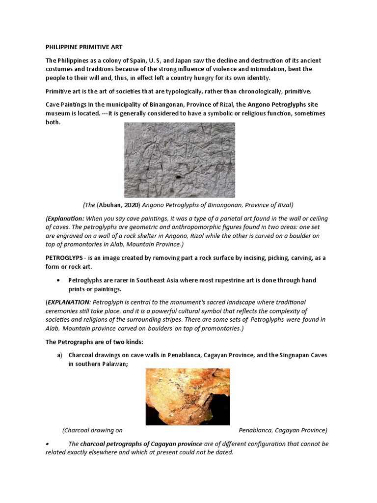 Philippine Primitive Art and Cave Paintings | PDF | Rock Art | Archaeology