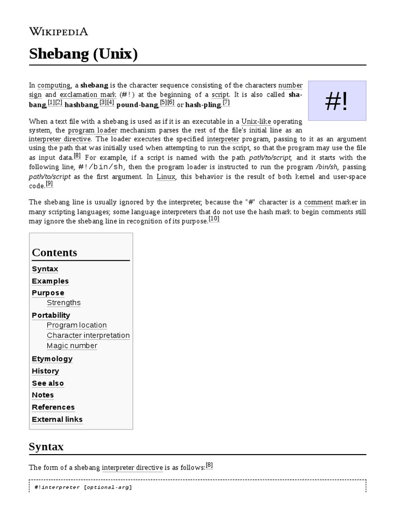 Shebang (Unix) | Download Free PDF | Computing | Software