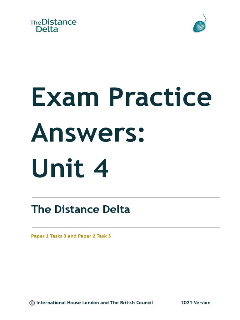 M1 Exam Practice Answers 4 2021 | Download Free PDF | Learning | Teachers