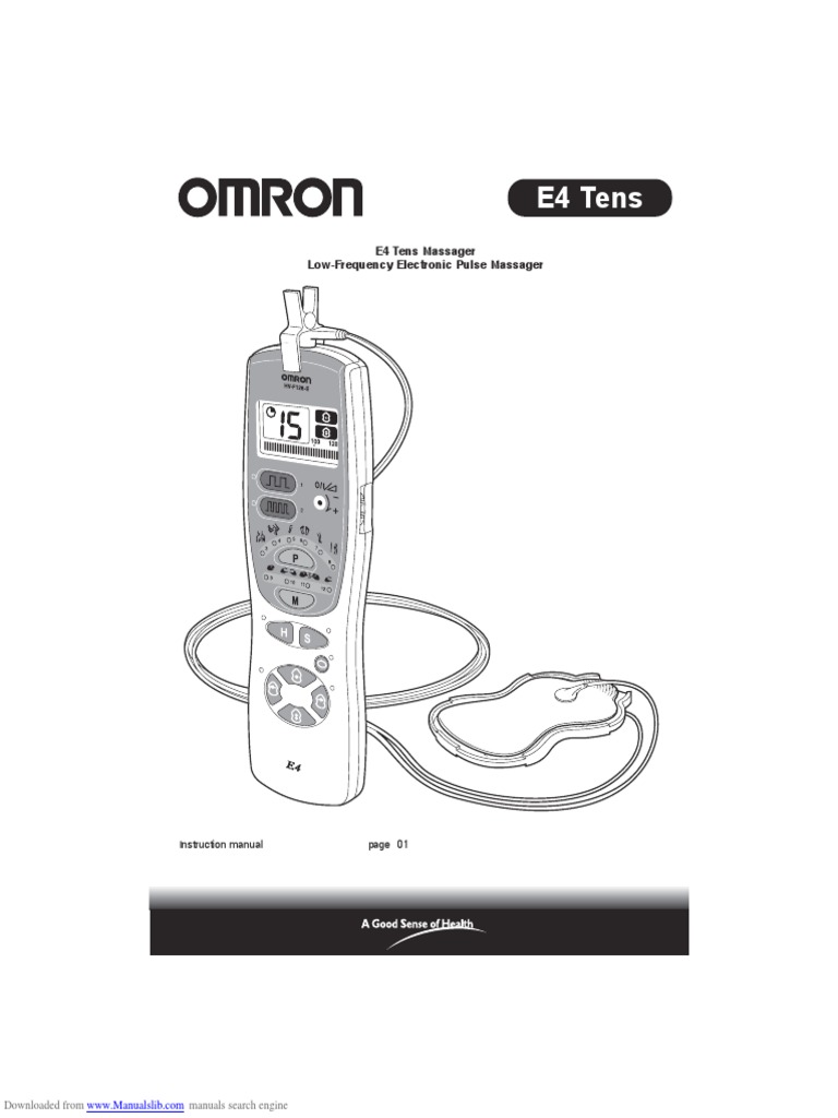 Omron E4 Tens Massager Manual | PDF