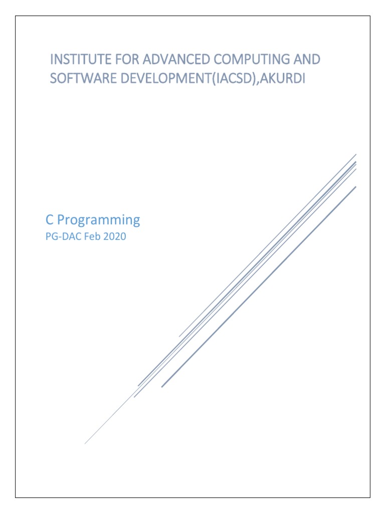 Institute For Advanced Computing and Software Development (Iacsd ...