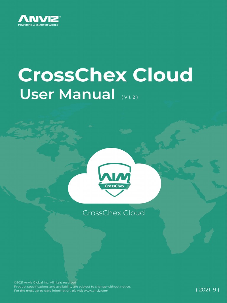 CrossChex Cloud User Manual V1.2 | PDF | Wi Fi | Cloud Computing
