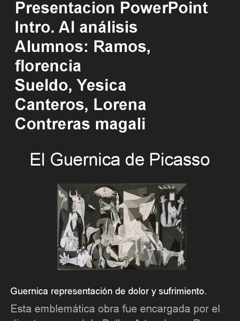 Análisis del Guernica de Picasso | PDF | Pablo Picasso | Las artes
