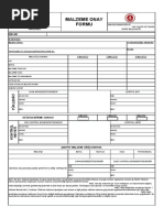 Sarf Malzeme Talep Formu 2025 | PDF
