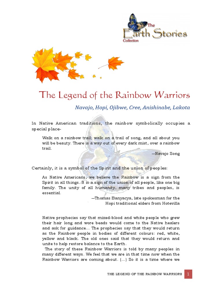 The Legend of The Rainbow Warriors: Navajo, Hopi, Ojibwe, Cree ...
