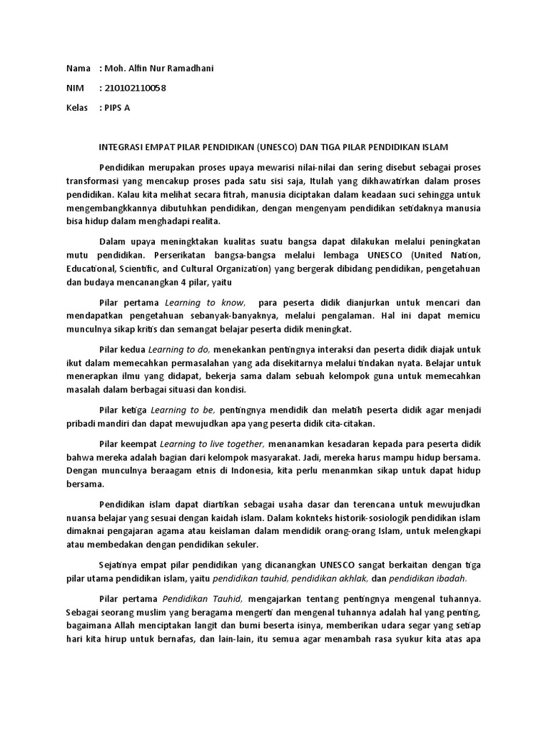 4 Pilar UNESCO | PDF