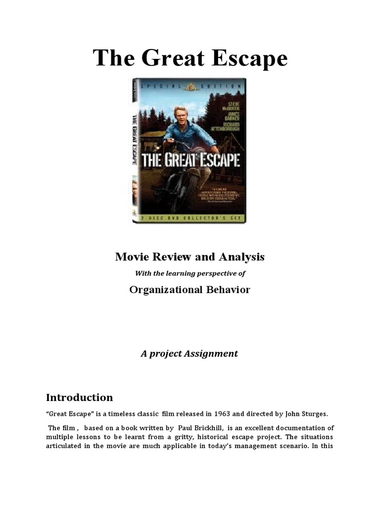 The Great Escape: Lessons in Leadership | PDF | Psychological Concepts ...