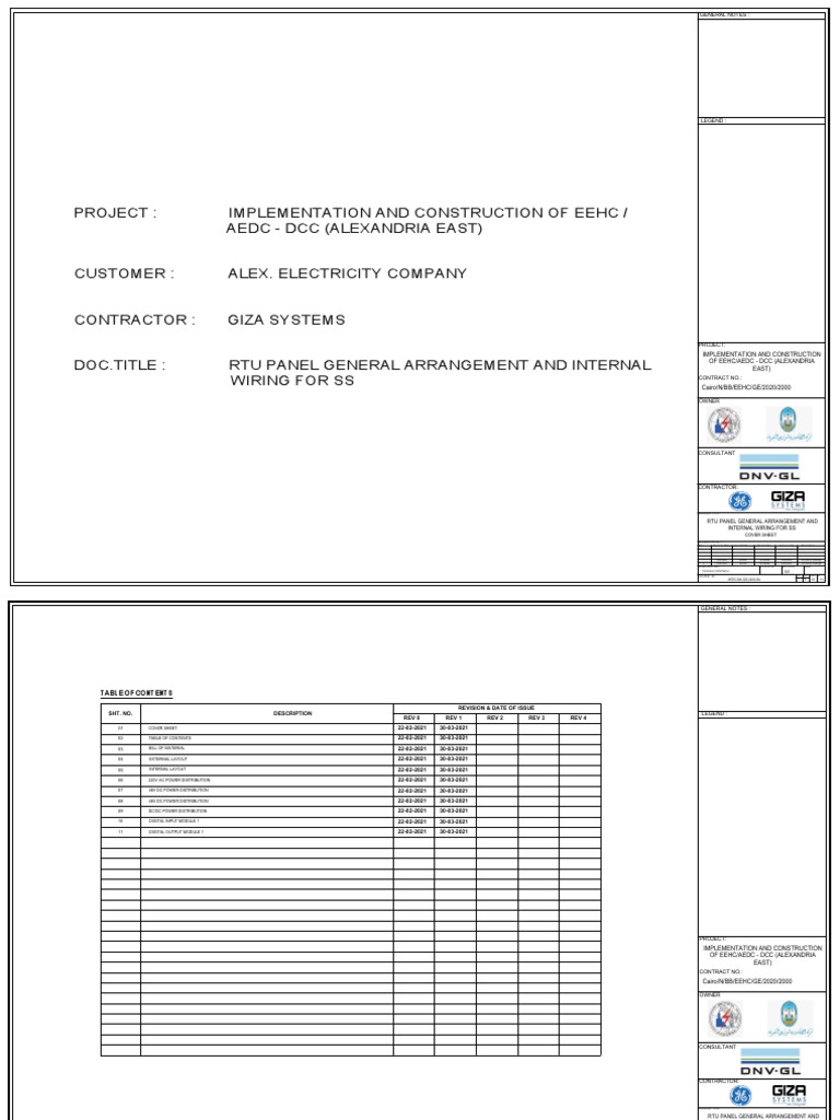 RTU Panel For Typical SS REV1 | PDF | Electric Power Distribution | Switch