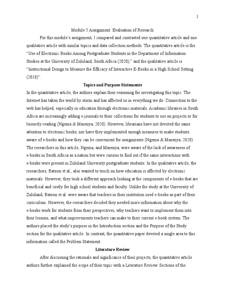 Evaluation of Research Example Paper | PDF | Survey Methodology ...