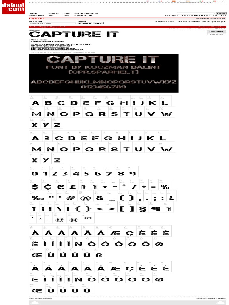 Capture It Font | PDF