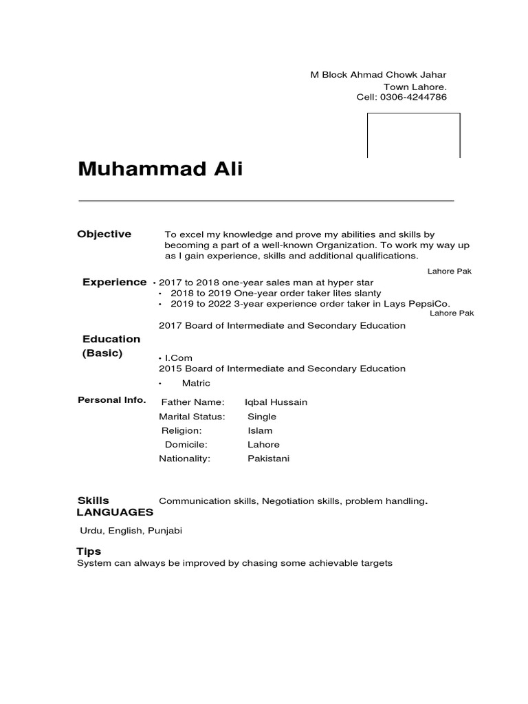 Ali CV | PDF