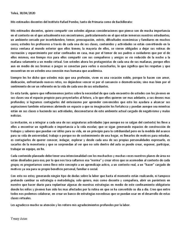 Reflexión para Los Docentes | PDF | Cognición