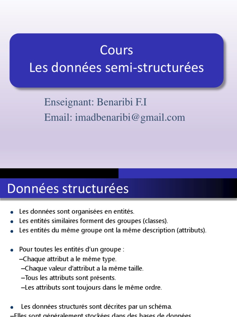 Chapitre 1 | PDF | XML | Html
