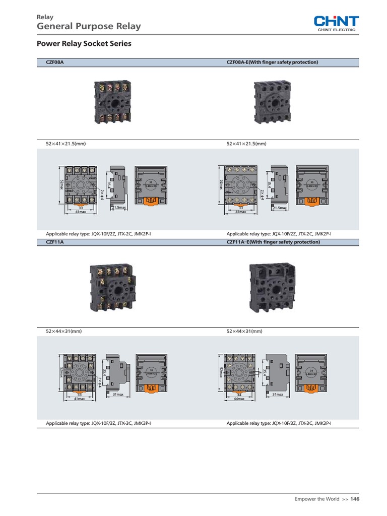 Chint Base para Minirele JZX Serie Czy | PDF