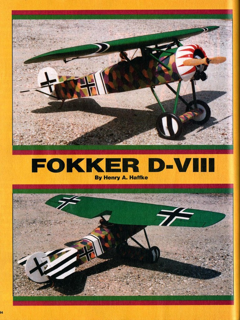 Fokker D-VIII Article | PDF
