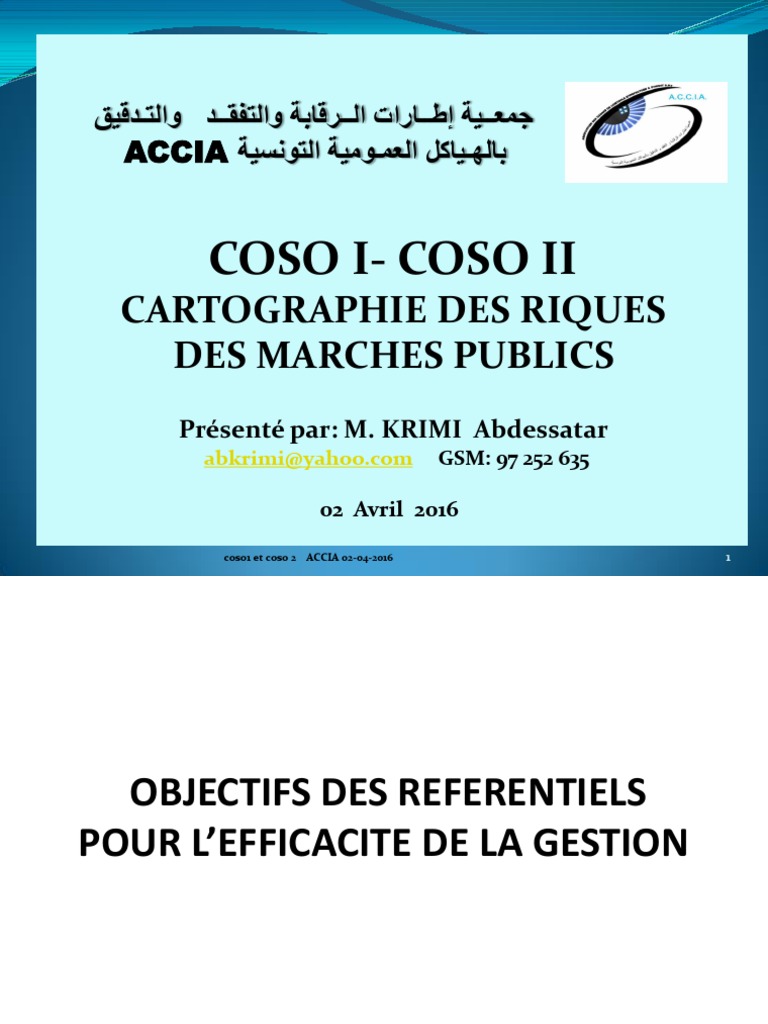 Cartographie des Risques COSO I-II | PDF | Contrôle interne | Risque
