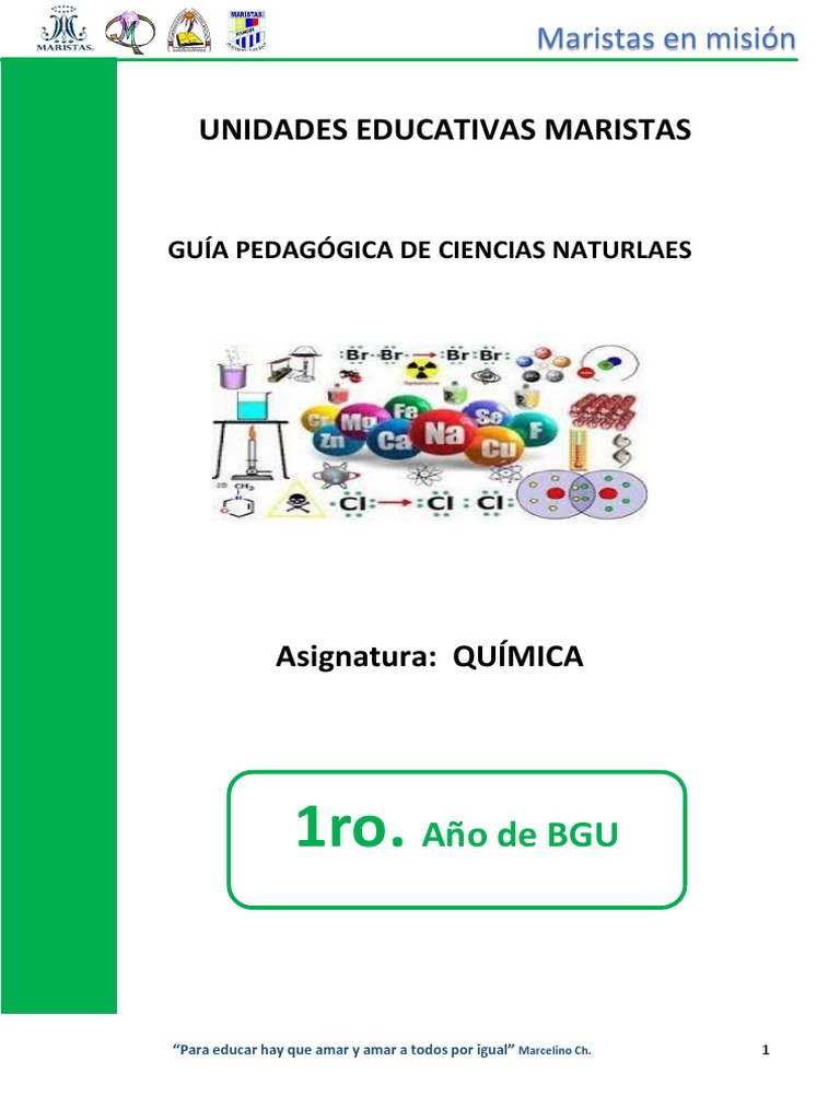 U1 G.P. Química Primero Abcd | PDF