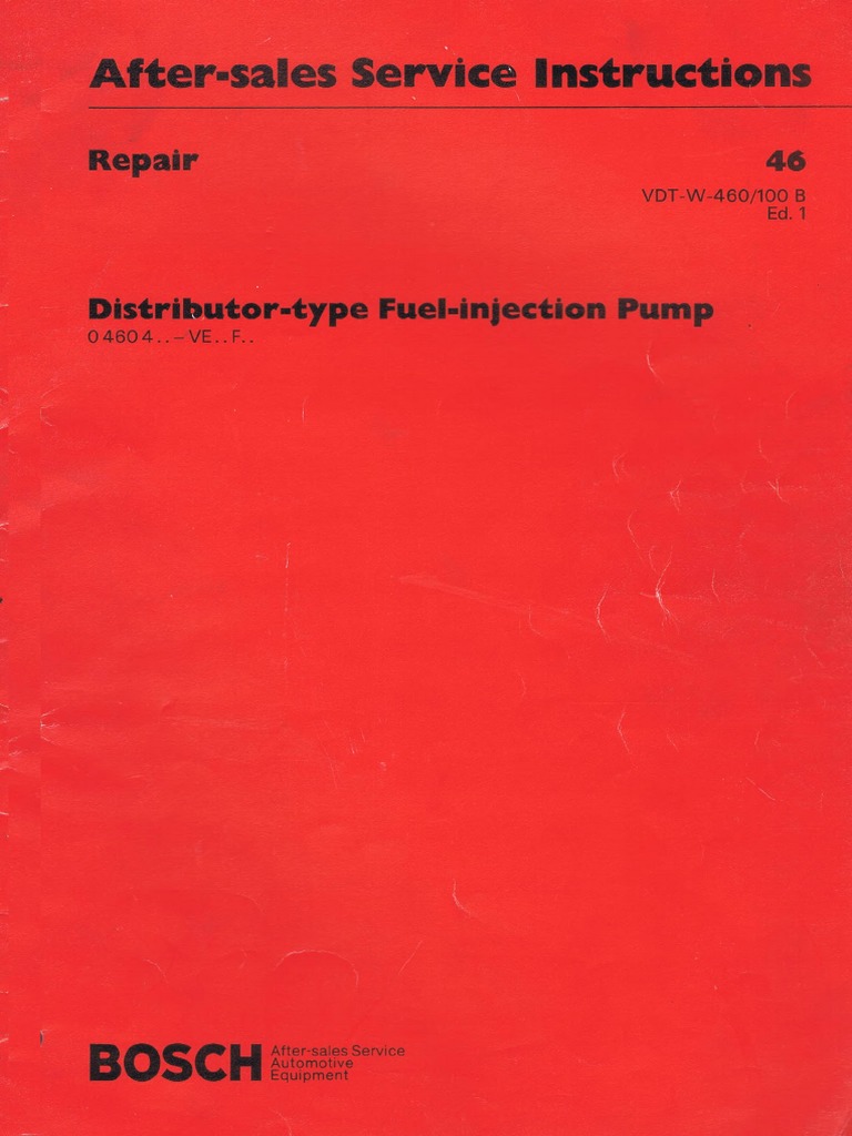 16685114 Bosch Ve Fuel Injection Repair Manual Pdf
