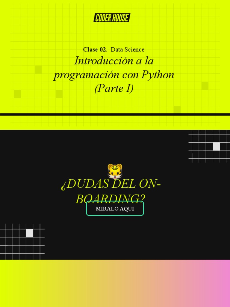Clase 2 - Introducción A La Programación Con Python (Parte I) | PDF ...