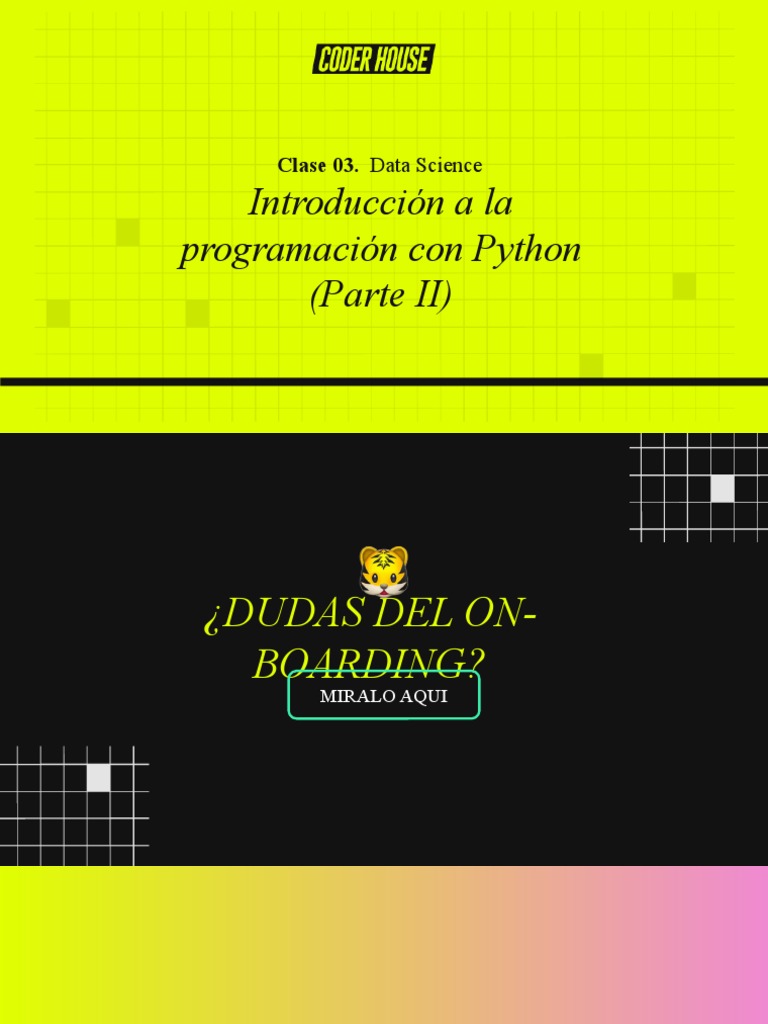 Clase 3 - Introducción A La Programación Python (Parte II) | Descargar gratis PDF | Python ...