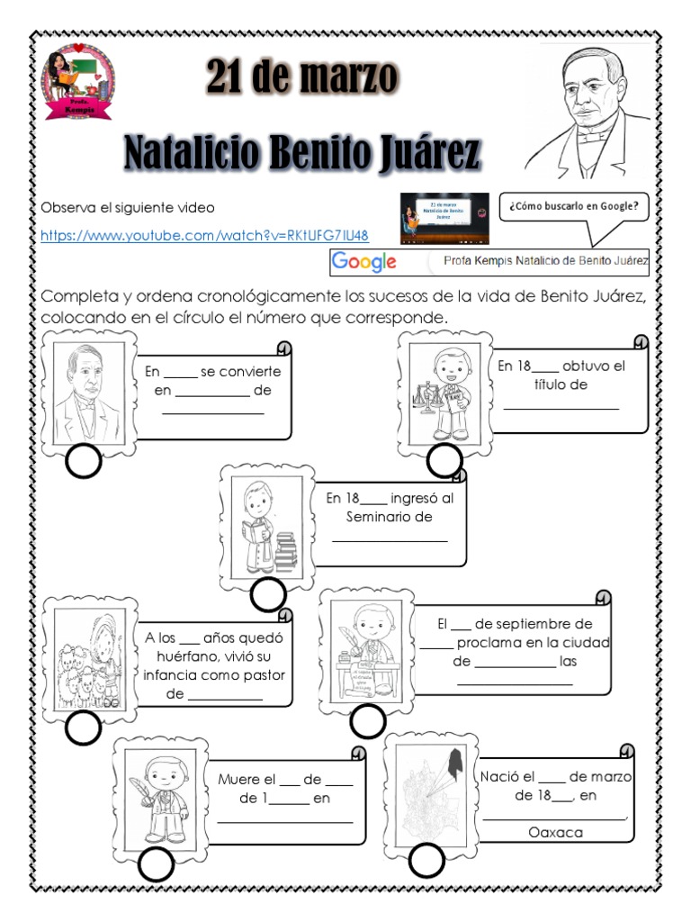 Actividades Benito Juárez-Profa. Kempis | PDF