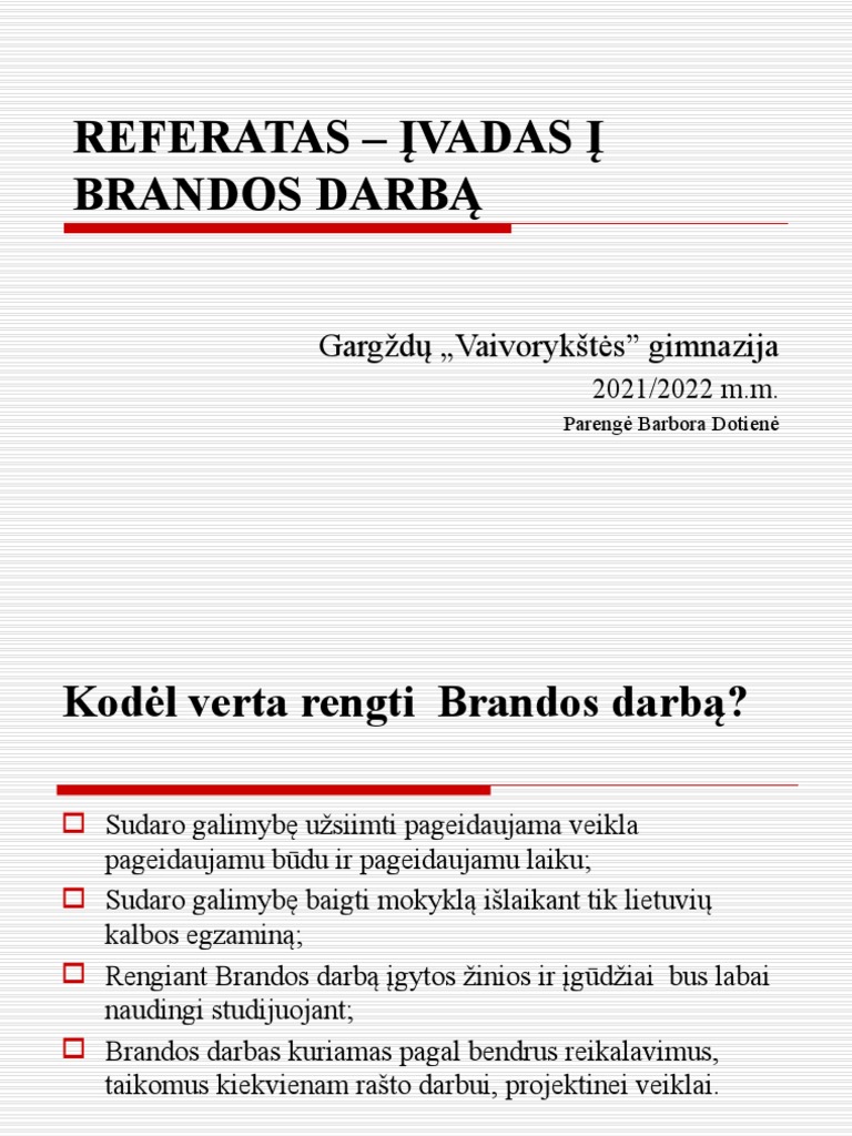 Brandos Ivadas Raimondai | PDF