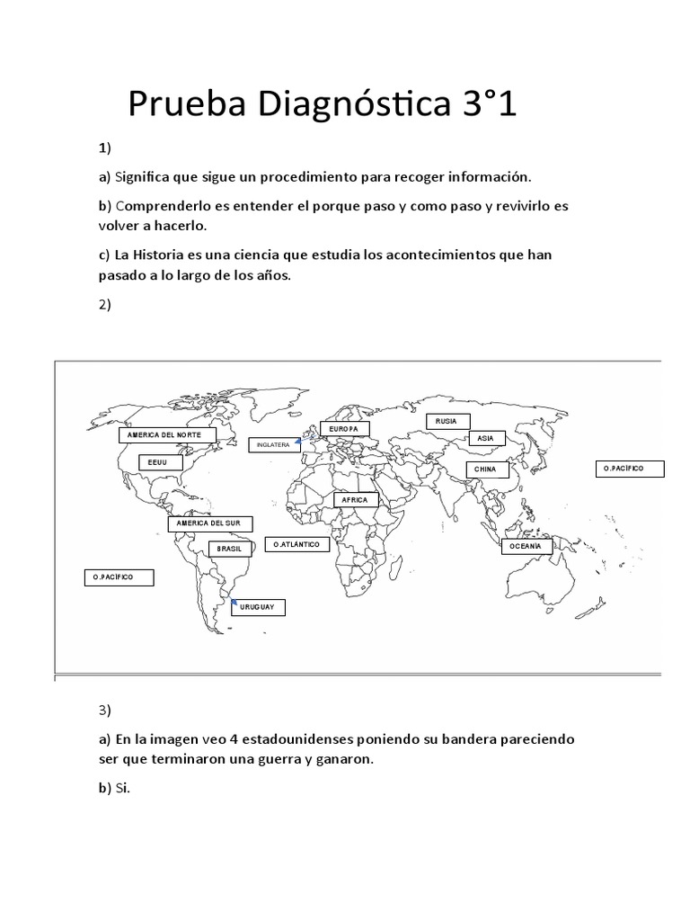 Prueba Diagnóstica Historia | PDF