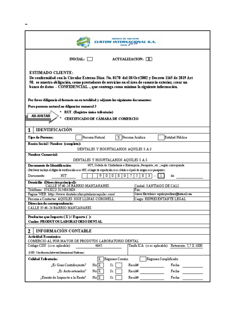 Circular Dian 170 D.1165 | PDF | Business | Economias