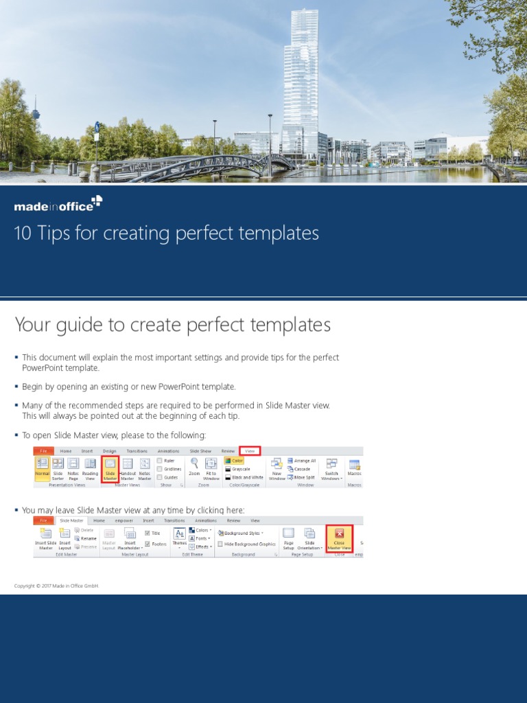 10 Tips For The Perfect PowerPoint Template | PDF | Computer File ...