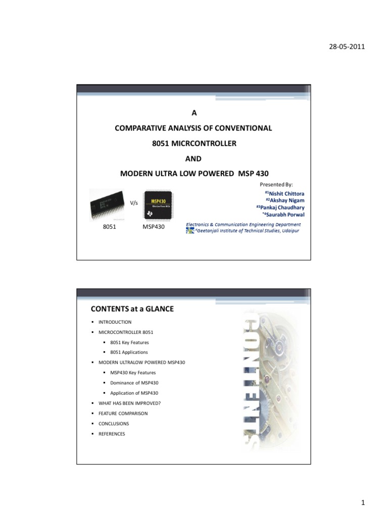 A Comparative Analysis of Conventional 8051 Micro Controller With ...