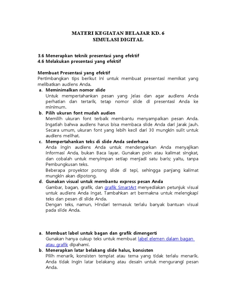Materi Simdig KD.6 | PDF | Bisnis | Seni