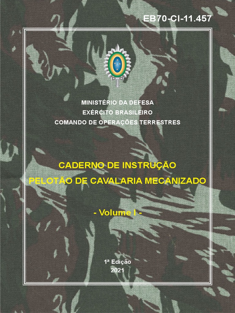 EB70-CI-11.457 - Pelotão de Cavalaria Mecanizado - Volume I | PDF