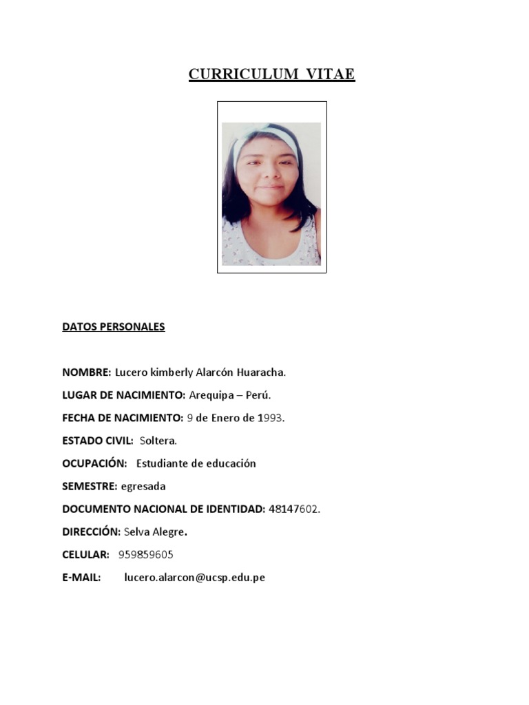 Lucero Kimberly CV 2022 | PDF