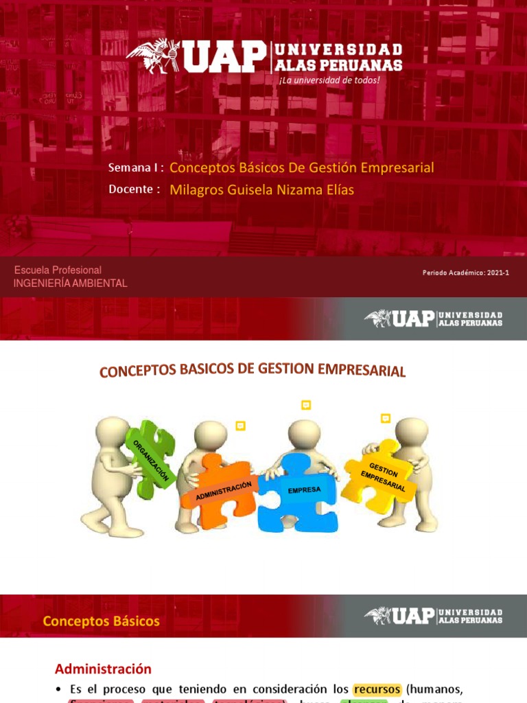 (Semana 01) Conceptos Basicos de Gestion Empresarial | PDF | Business | Gestión de recursos humanos